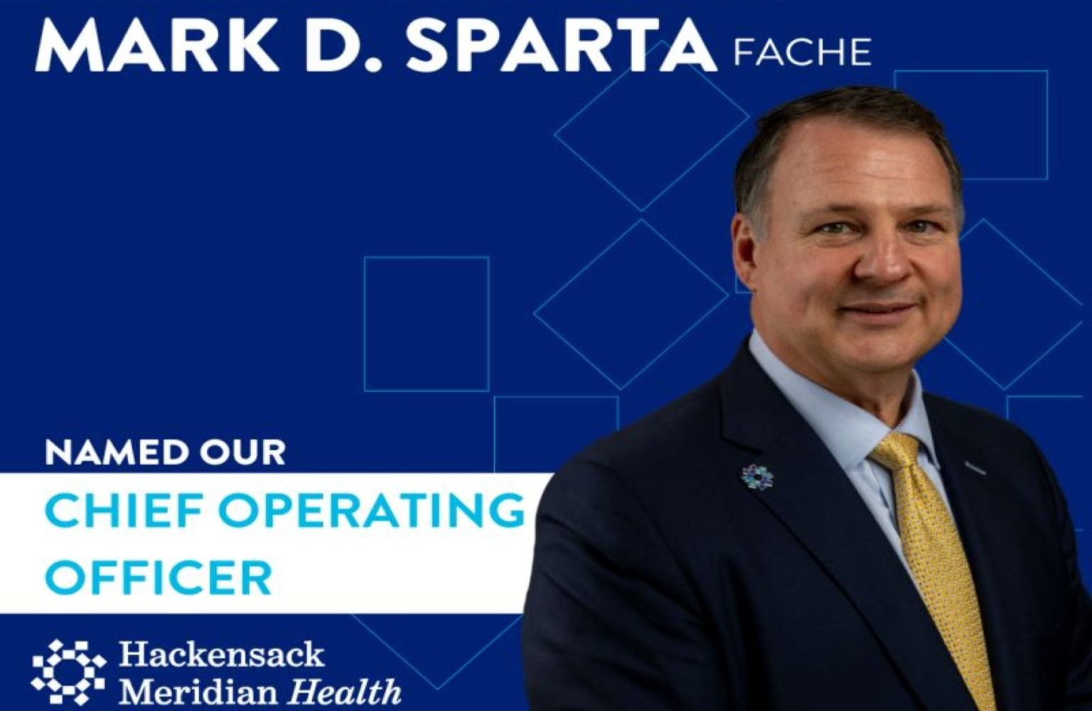 Sparta to succeed Stauder as COO of Hackensack Meridian Health - BINJE ...