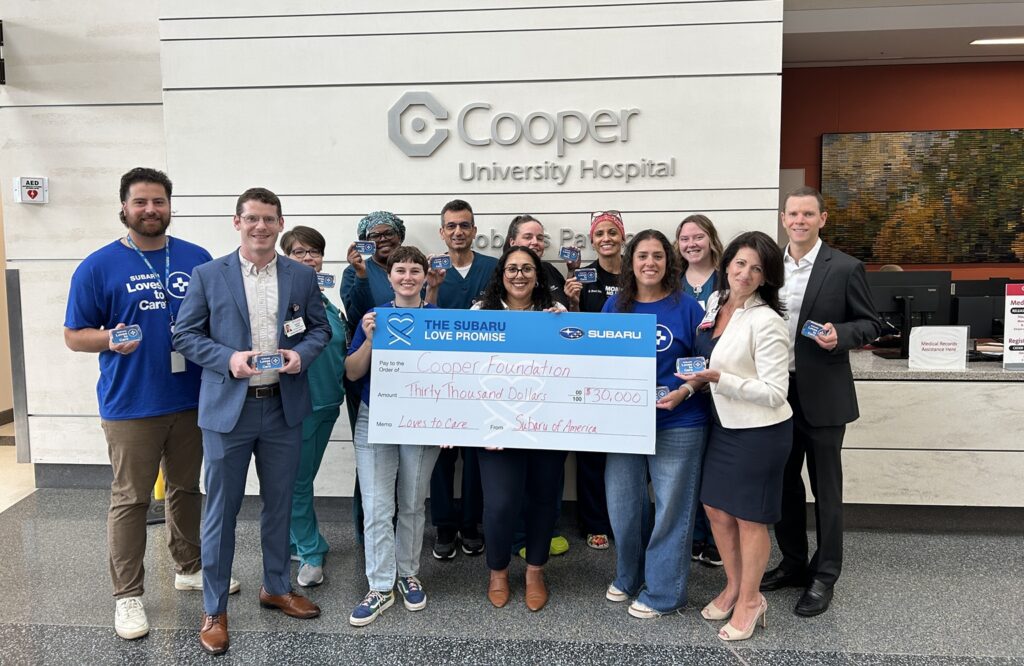 Subaru Loves to Care initiative donation of $30K to The Cooper ...